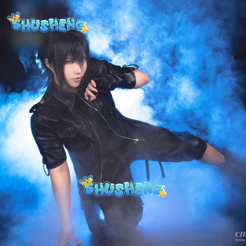 Final Fantasy XV FF15 Noctis Lucis Caelum Noct Cosplay Costume Jacket Coat Outfit Men Halloween ...