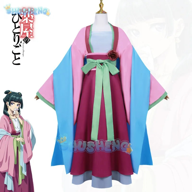 The Apothecary Diaries cos maomao cosplay Clothing set pink maomao cos
