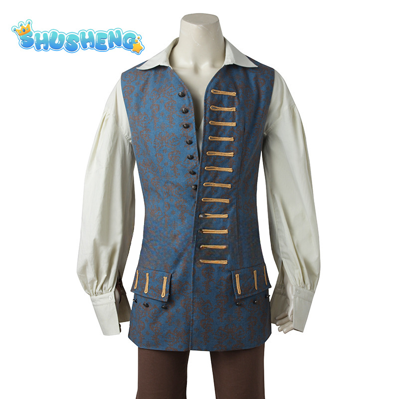 Captain Jack Sparrow Costume Pirates of the Caribbean Cosplay Dead Men ...