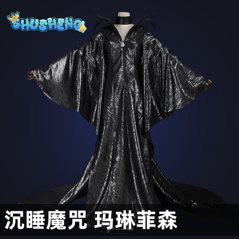 Shusheng-R Black Witch Costume Halloween Party Show Costume Export Gam