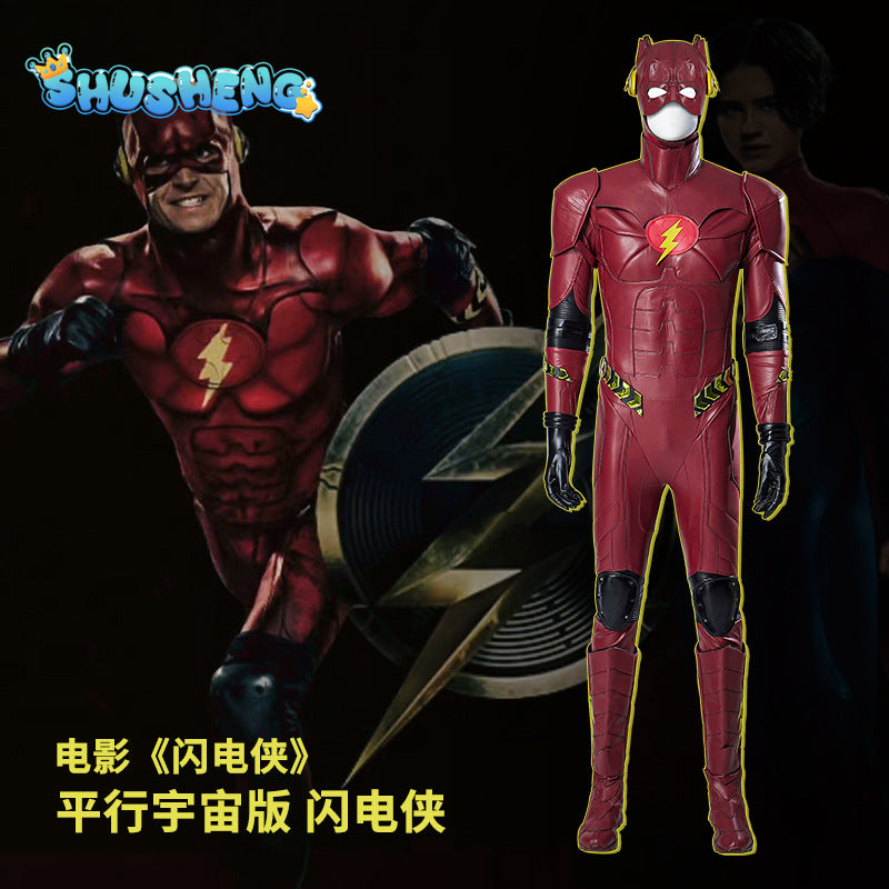 Red Jumpsuit Red Flash Barry Allen Cosplay Costume Customizable Adult ...