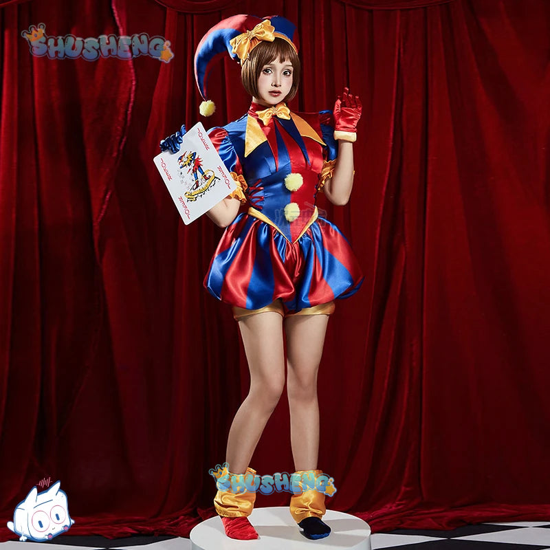 Adult Digital Circus Cosplay Costumes Pomni Cosplay