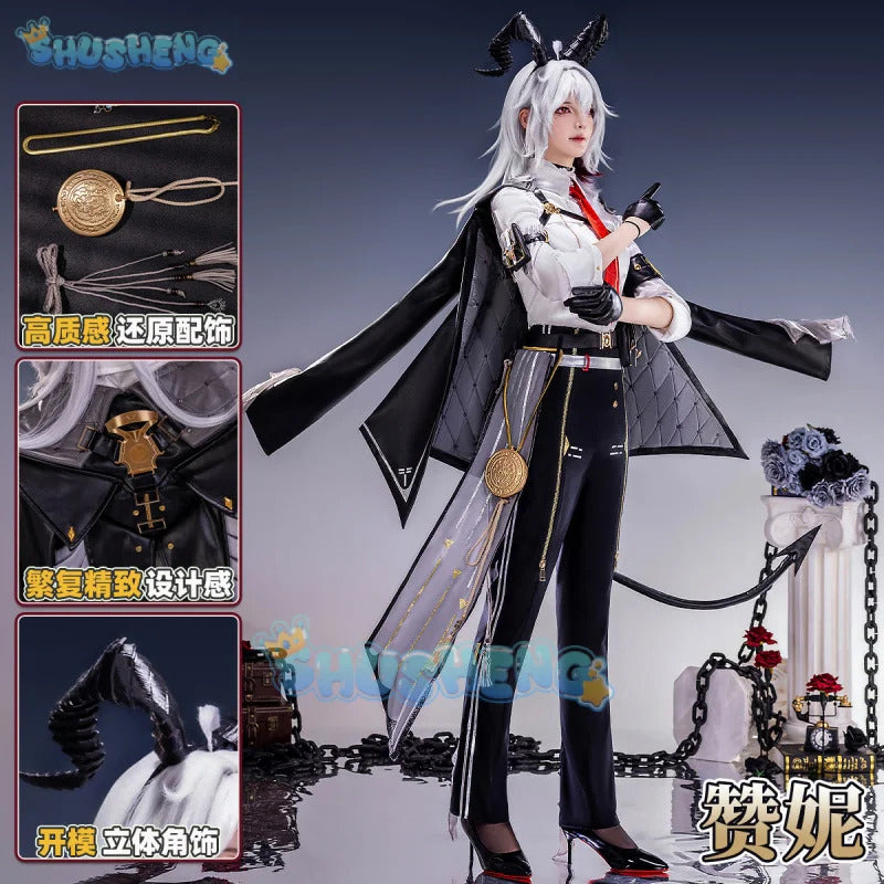 Game Wuthering Waves Zani Cosplay Costume Uniform Halloween Carnival