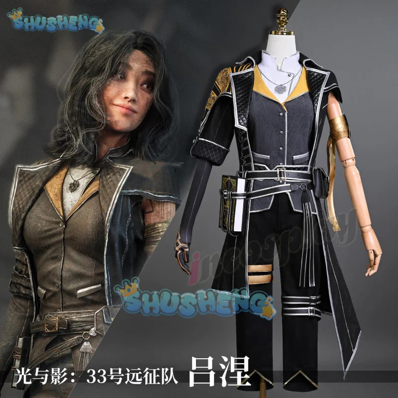 Lune Cosplay Costume Game Clair Obscur: Expedition 33 Coat Vest Pants
