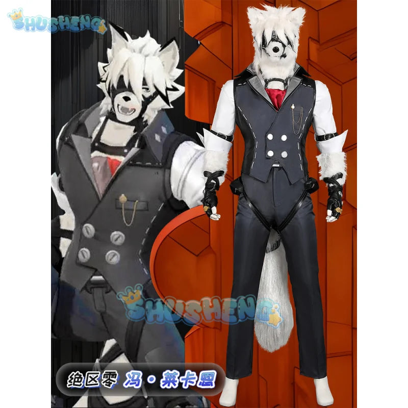 Zenless Zone Zero Von Lycaon Cosplay Costume Wig Game Uniform