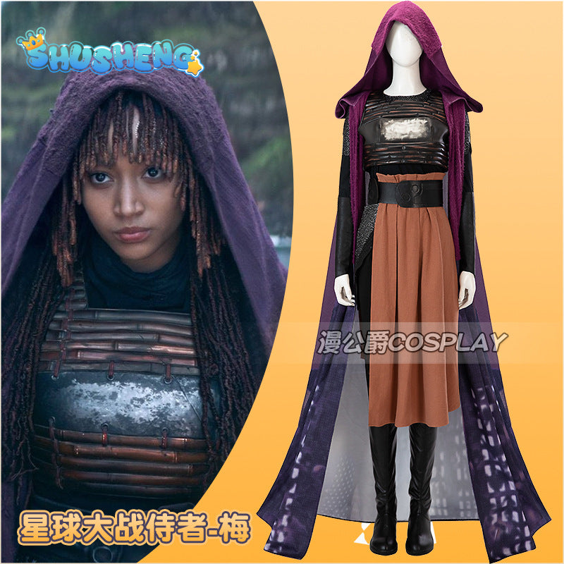 The Acolyte Mae Cosplay Costume Adult Women Dress Cloak Robe Outfits ...