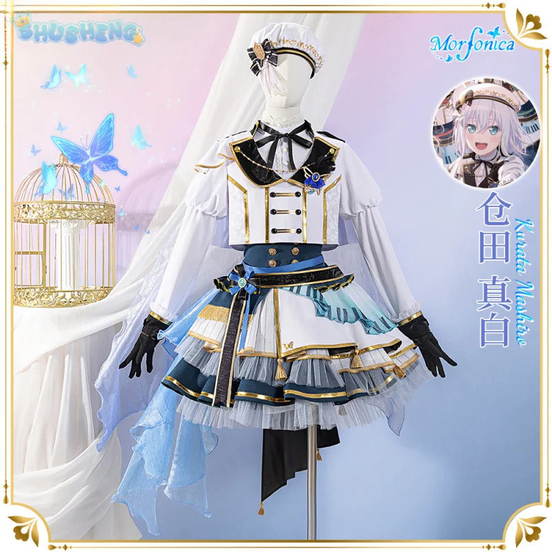 BanG Dream!Kurata Mashiro Cosplay Costumes necktie jacket dresse