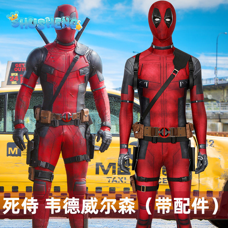 Deadpool Cosplay Costume Superhero Daredevil 3D Printed Spandex ...