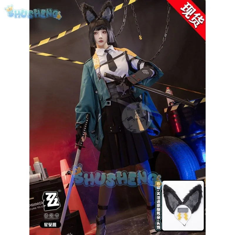 Zenless Zone Zero cos Hoshimi Miyabi Cosplay kimono Full set of clothi