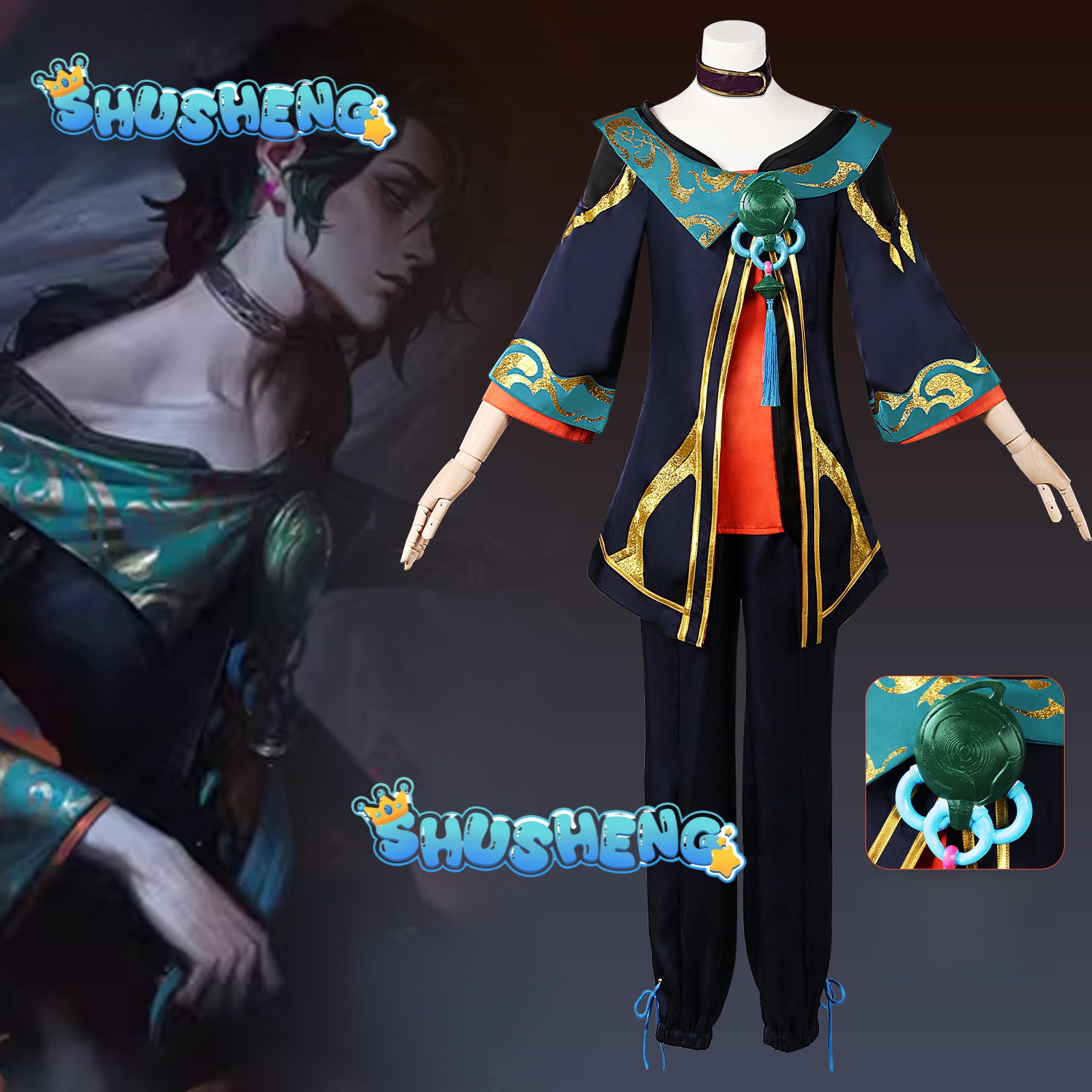 LOL Artistic Illustrator Hui Cosplay Costume Game Uniform Halloween ...
