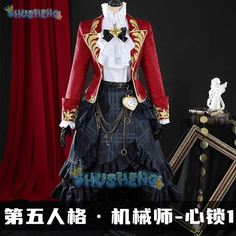 Identity Ⅴ Tracy Reznik Mechanic Cosplay Costume Heart Lock Uniform
